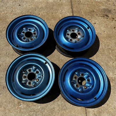 1949 1950 1951 1952 Chevrolet Stock 15x5 Wheel Set Of 4 Chevy Coupe ...