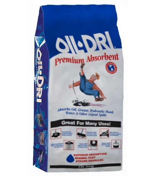 Oil-Dri Premium Floor Maintenance Absorbent 8 lb. Bag #I01008G78 ...