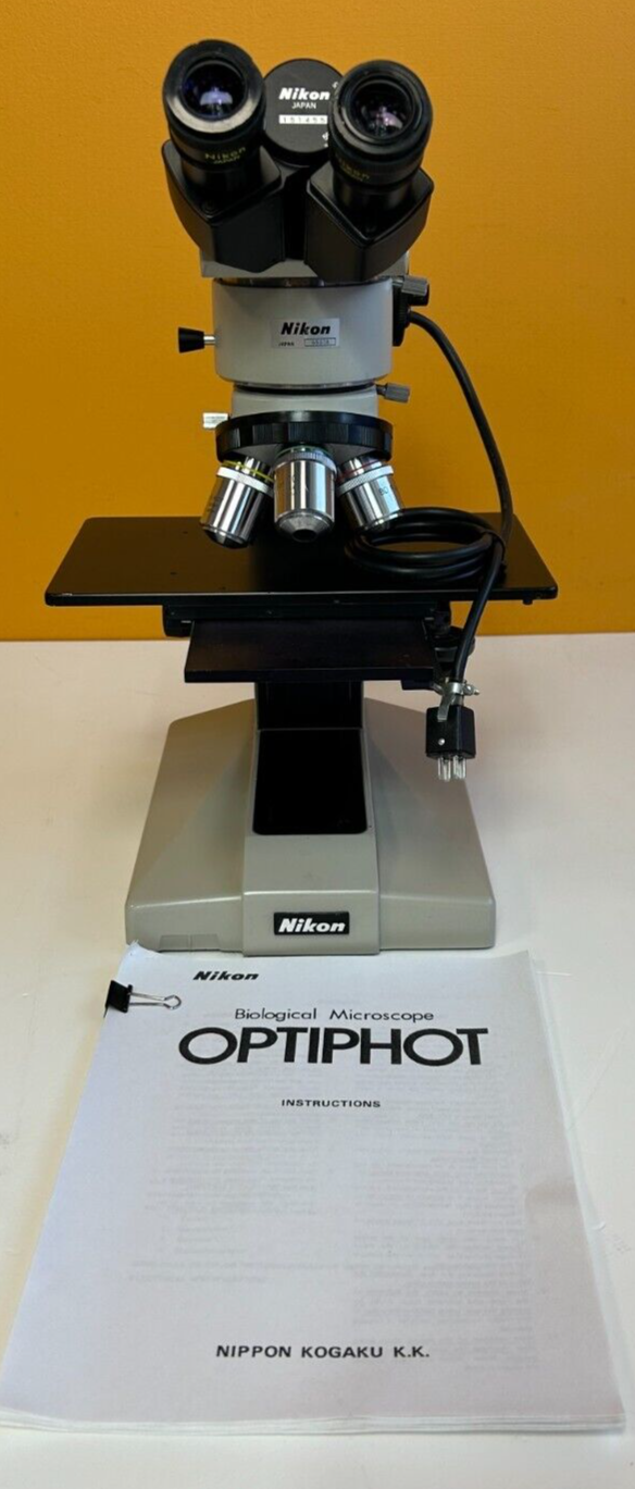 Nikon Optiphot Biological Microscope /2 CFW 10x Eyepieces, Lamp ...