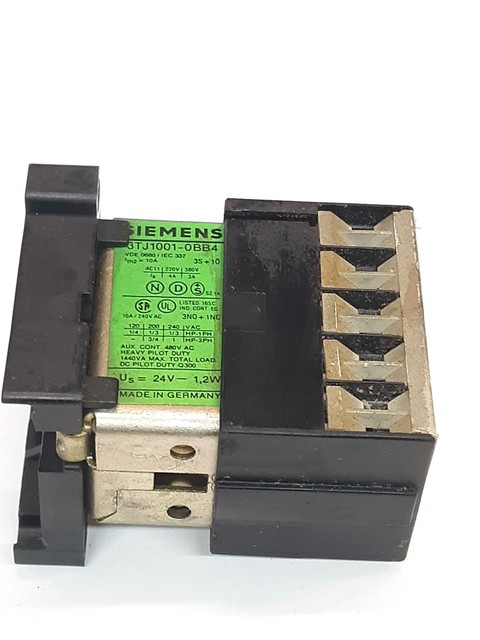 Siemens 24 Volt Coil Relay 31z 3tj1001-0bb4 3TJ10010BB4 for sale online ...
