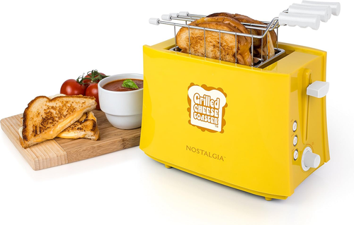 Grilled Cheese Toaster with Easy-Clean Toaster Baskets and Adjustable ...