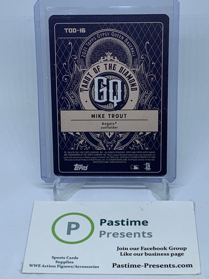 2021 Topps Gypsy Queen Tarot Of The Diamond #TOD-16 Mike Trout Los ...