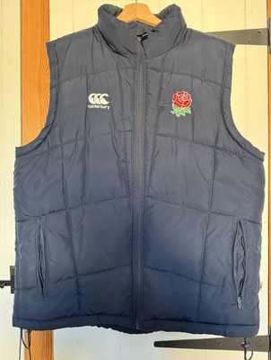 Canterbury England Rose Rugby Gilet Body Warmer Puffer Navy Blue Men’s ...