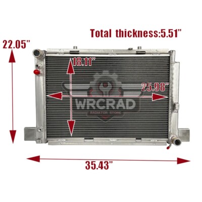 Aluminum Radiator For 1990-2002 1992 MERCEDES BENZ SL500 500SL R129 5 ...