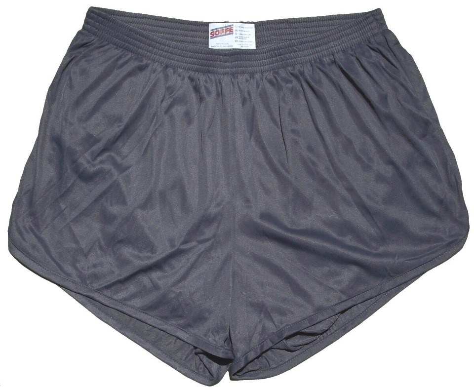 Gray Nylon Soffe Ranger Panties Silkies Running Track Shorts Men's ...