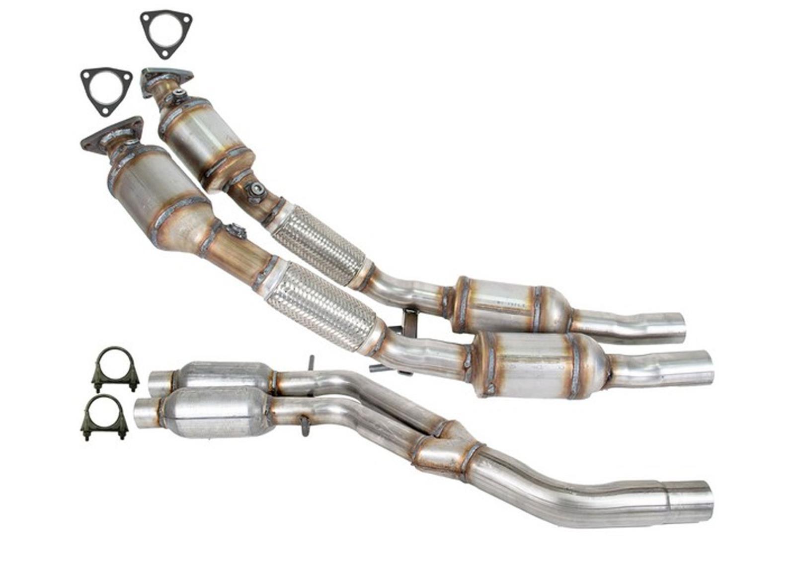 Front Rear 4 Catalytic Converters Resonators for Volkswagen Atlas 2018 ...