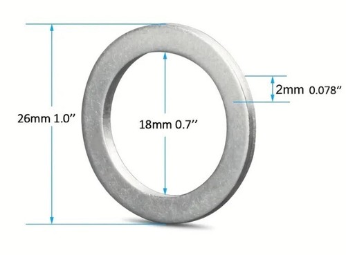 90471-PX4-000 18mm ALUMINUM TRANSMISSION OIL DRAIN PLUG WASHER 3Pcs. | eBay