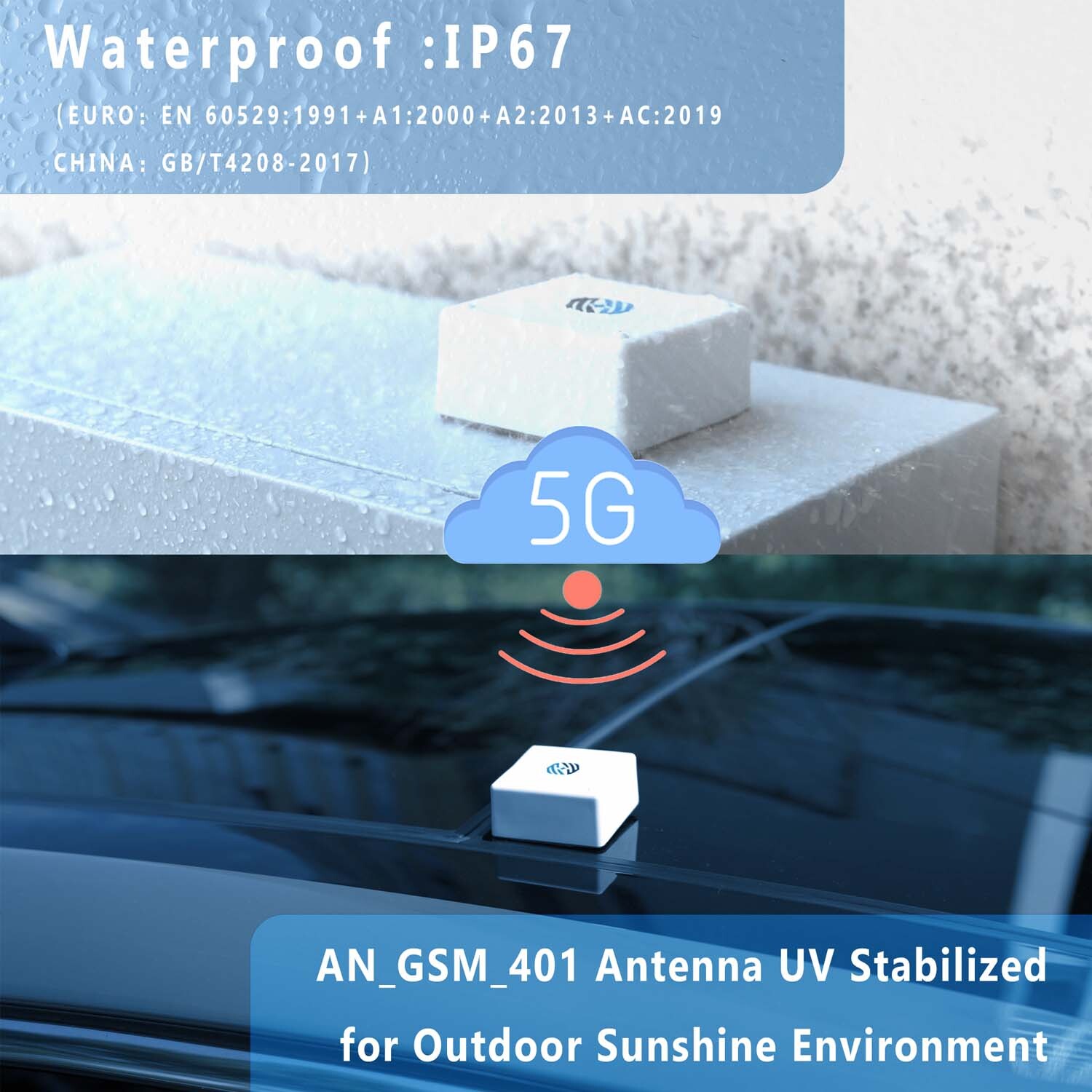 4G+ 5G External Antenna Outdoor Up to 5dBi SMA-Male TS9 for Vodafone O2 ...