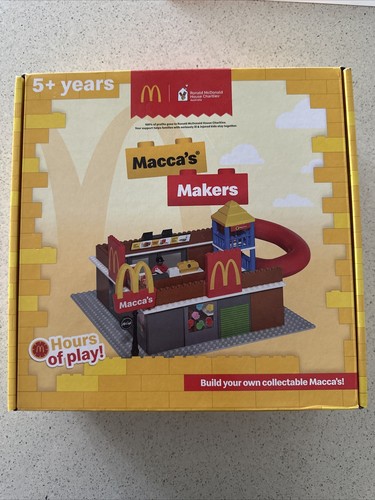 Mcdonalds Maccas Makers Brick Building Set Collectable McHappy Day ...