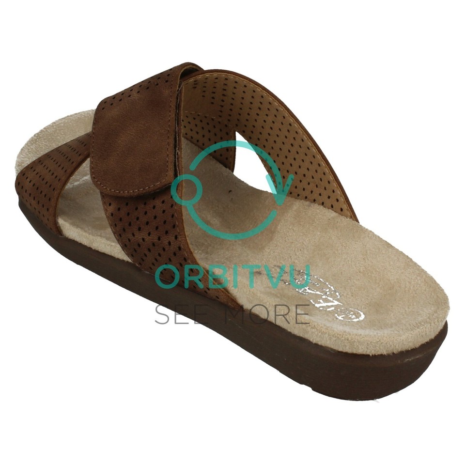 Ladies Black / Brown / Champagne Slip On Casual Eaze Mules : F00295 | eBay