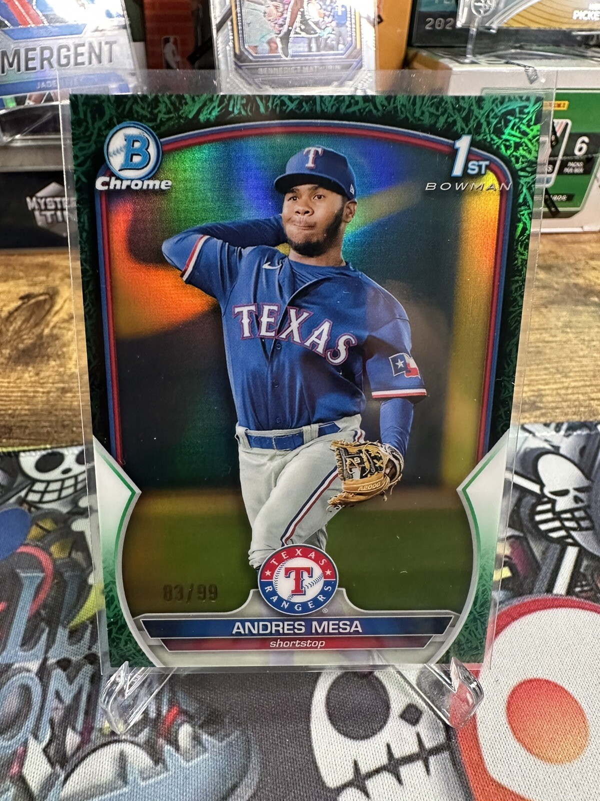 Andres Mesa 2023 Bowman Chrome 1st Green Grass Refractor 83/99 BCP-44 ...