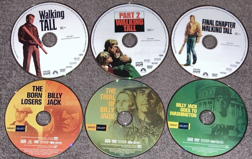 Walking Tall/Billy Jack Collection DVD Joe Don Baker Bo Svenson Tom ...