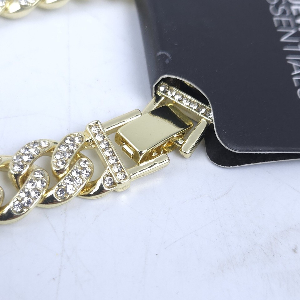 Marijuana Weed Leaf Pendant Iced Cuban Cubic Zirconia Chain Hip Hop ...