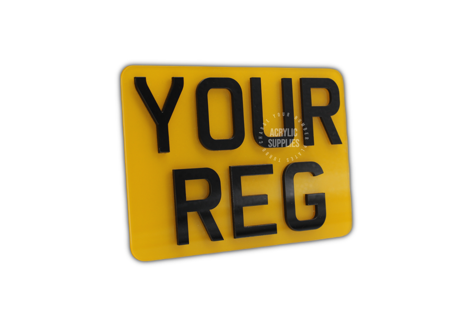 Motorbike Number Plate - Premium Bike Plates - 9x7-8x6-7x5-9x3 Quad ...
