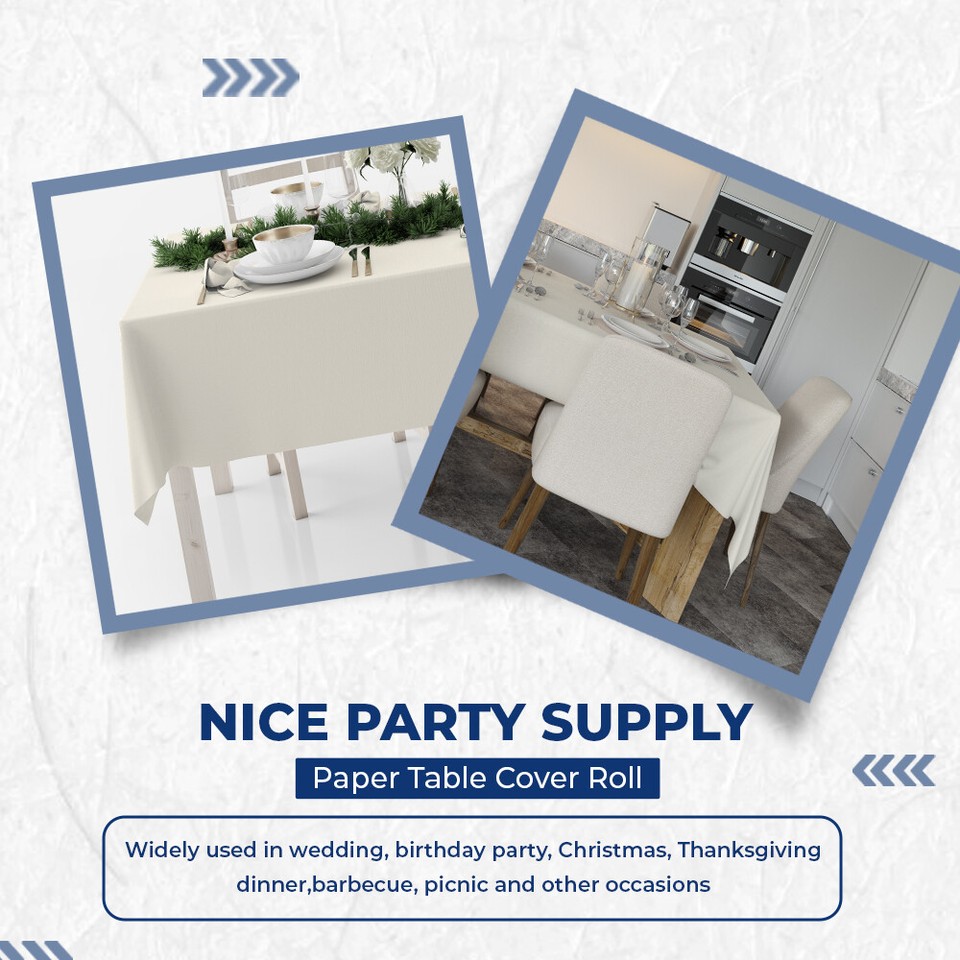 Paper Banquet Roll Table Cloth Banqueting Cover for Wedding Buffet ...