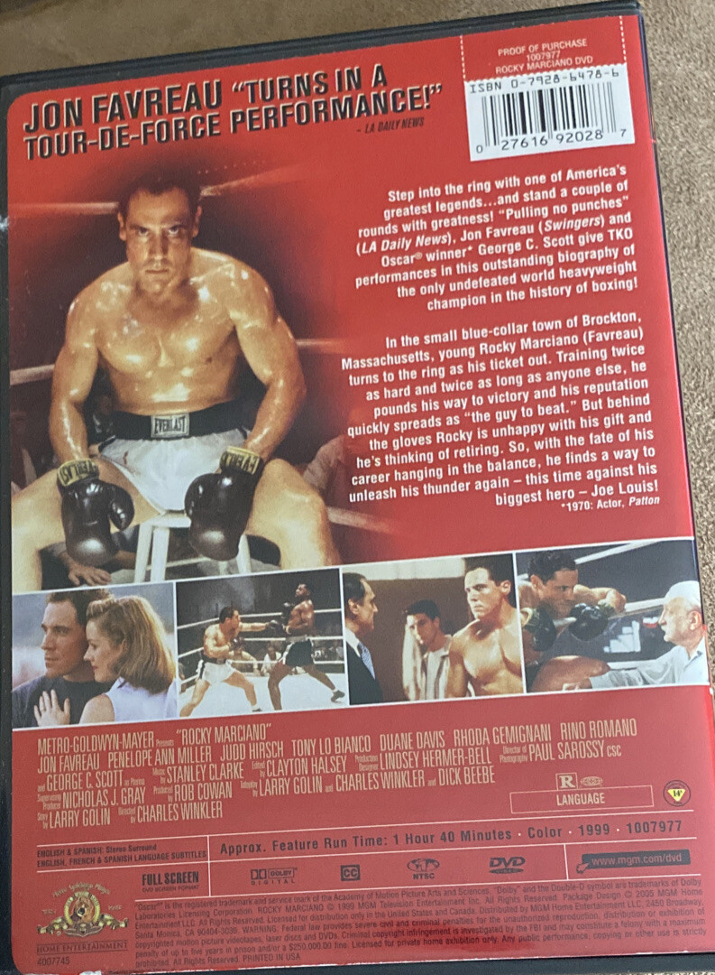 Jon Favreau Rocky Marciano Marcianò Hi Res Stock Photography And