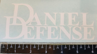 ~NOT REPRO - Daniel Defense White Peel N' Stick Sticker Decal Tactical ...