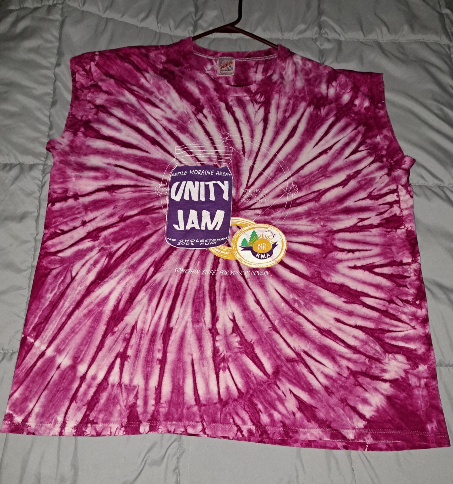 Vintage Narcotics Anonymous KMA Unity Jam 1996 Pink T… - Gem