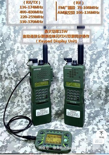 15W TRI AN/PRC-152 Handheld Radio MBITR Multiband Walkie Talkie ...
