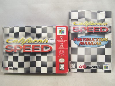 California Speed (Nintendo 64 | N64) Authentic BOX & MANUAL ONLY | eBay