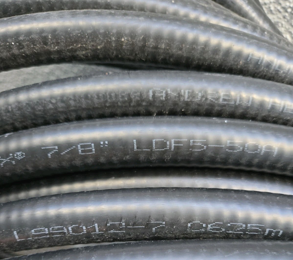 Andrew Heliax LDF5-50A Coaxial Cable Foam 7/8 Approx 150ft | eBay