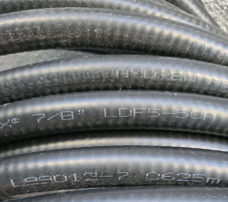 Andrew Heliax LDF5-50A Coaxial Cable Foam 7/8 Approx 150ft | eBay