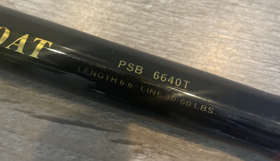 Penn Special Boat PSB 6’6” Line 30-60 lbs Fishing Reel 79” Long Black w ...