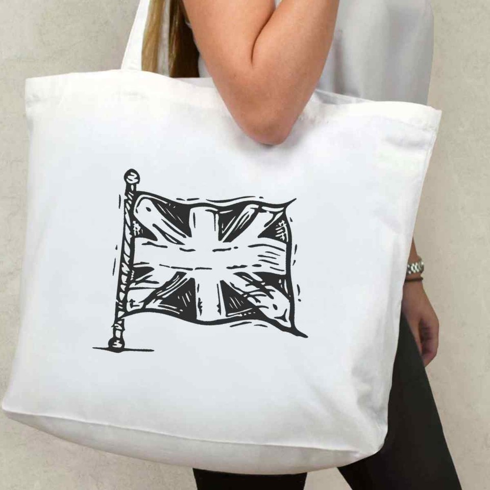 'Flying British Flag' Tote Shopping Bag For Life (BG00077667) | eBay