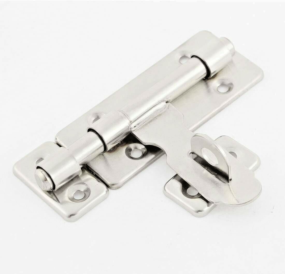 Stainless Steel Hardware Door Lock Bolt Catch Latch Padlock Clasp 4 ...