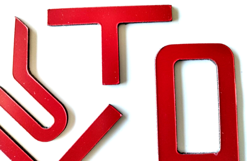 RED RAISED UPPER GRILLE TRD LETTERS FOR TOYOTA TUNDRA 2022-2026 US MADE ...