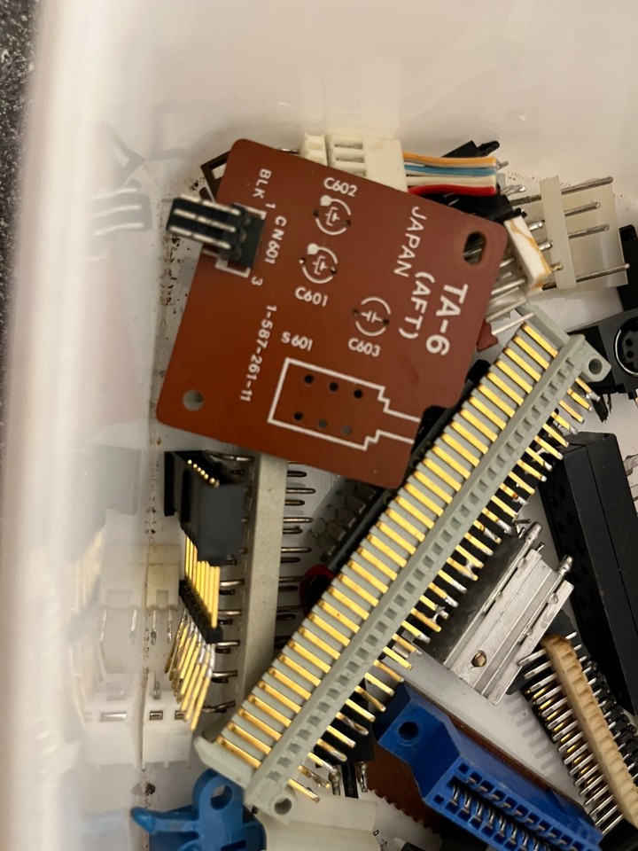 Assorted Vintage and New Electronic Components and PCBs in Plastic ...