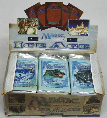 Vintage Magic: The Gathering Ice Age Booster Pack Box (36) Sealed Packs ...