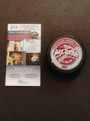 STEVEN STAMKOS OFFICIAL OHL ALL STAR CLASSIC HOCKEY PUCK JSA CERTIFIED ...