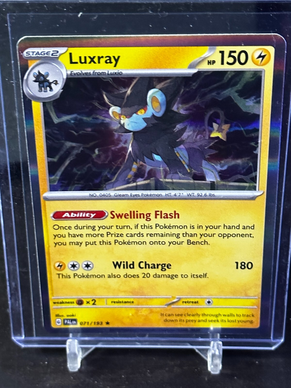 Pokemon TCG Card - Luxray - 071/193 Reverse Holo Paldea Evolved NM | eBay