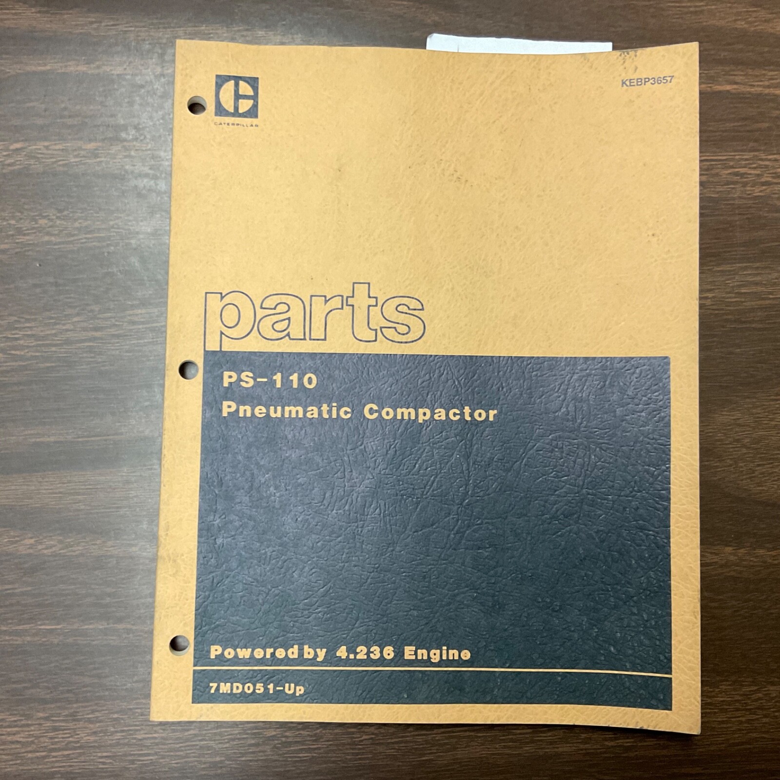 CAT Caterpillar PS-110 PARTS MANUAL BOOK CATALOG COMPACTOR PNEUMATIC sn ...