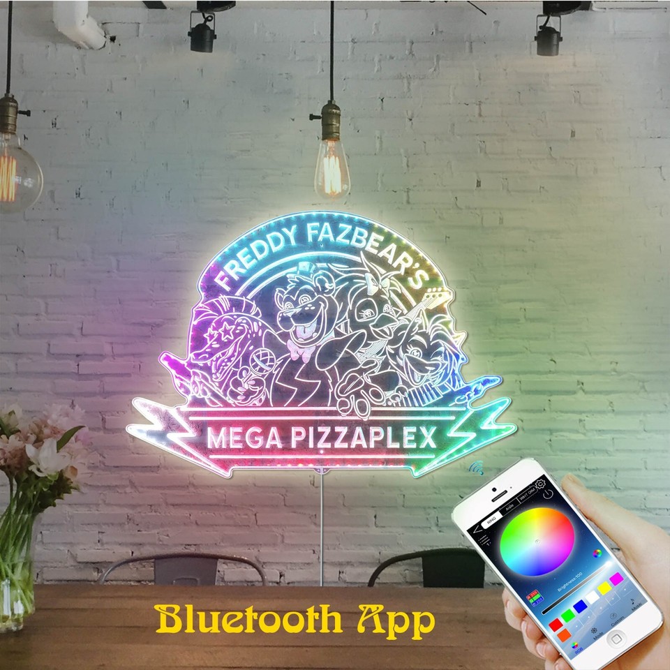 Five Nights at Freddy's Mega Pizzaplex Neon LED Sign, FNAF Neon sign | eBay