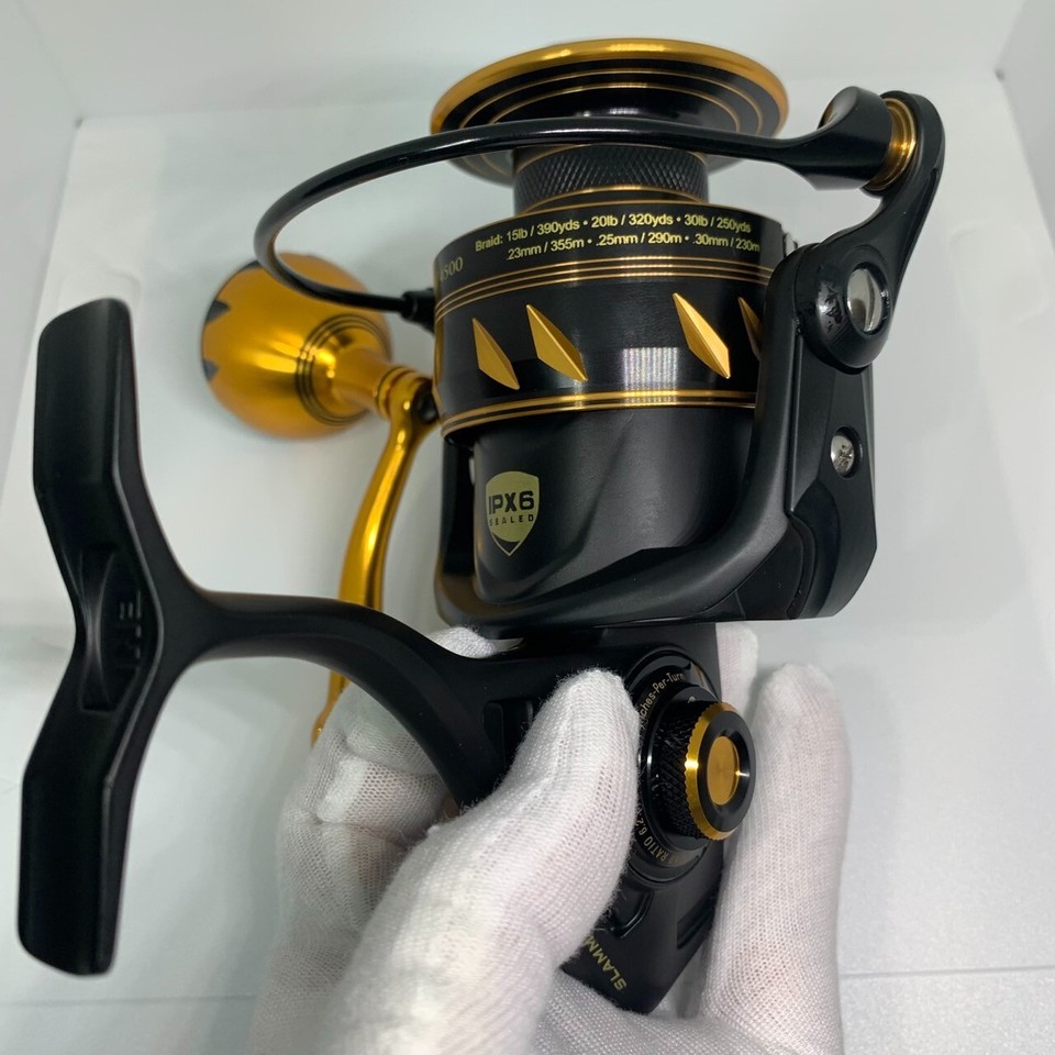 PENN SLAMMER IV 4500 Spinning Fishing Reel - Used Excellent 31324274563 ...