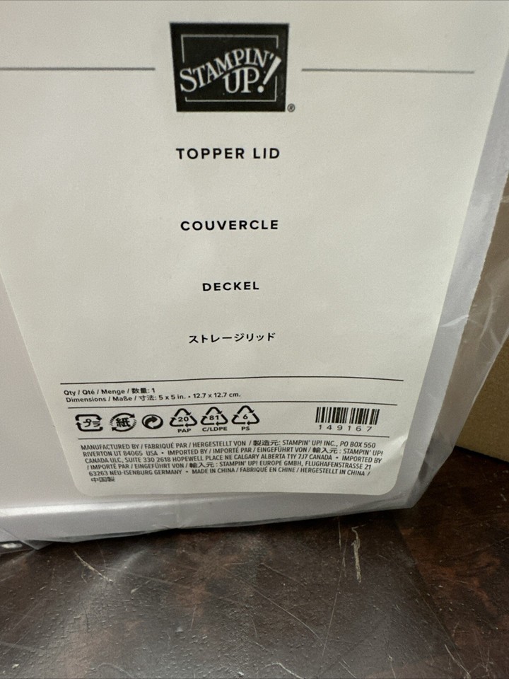 Stampin Up! Topper Storage With Topper Lid | eBay