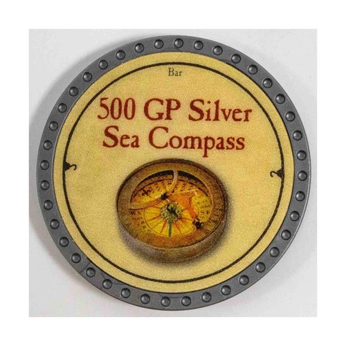 True Dungeon True Dungeon Tokens 500 GP Silver Sea Compass (Platinum ...