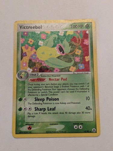 Pokemon TCG - Victreebel 13/92 Holo Rare - 2006 EX Legend Maker - MP | eBay