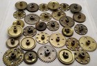 Gilbert Erector Set Lot of 30 Gears, Pulleys & Discs Brass Plated Steel ...