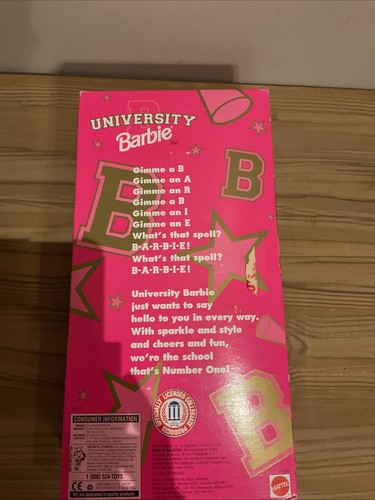 1997 UT Tennessee University Barbie Cheerleader Mattel Special Edition ...
