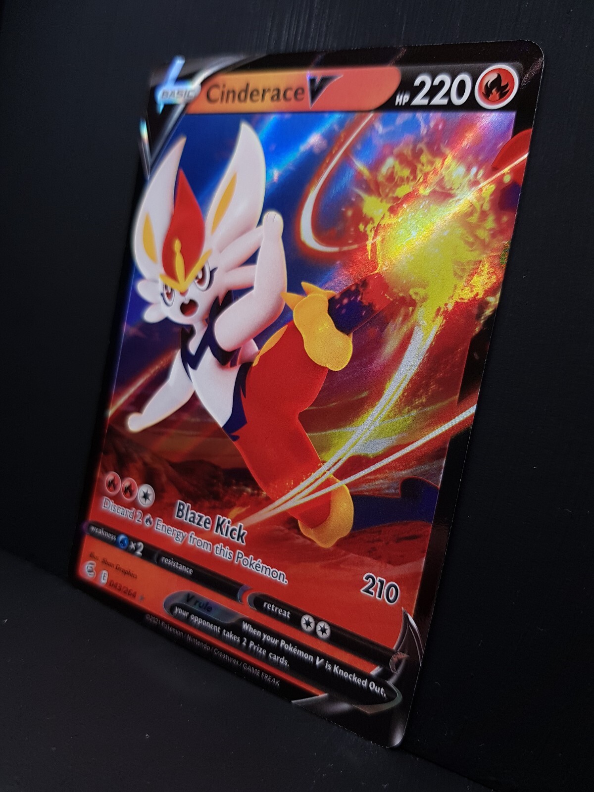 Cinderace V 043/264 Fusion Strike Pokémon Pokemon Card English Near ...