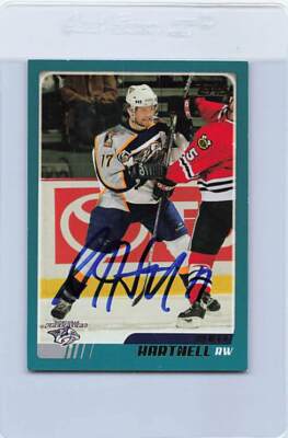 2003/04 Topps #113 Scott Hartnell Predators Signed Auto *H2302 | eBay