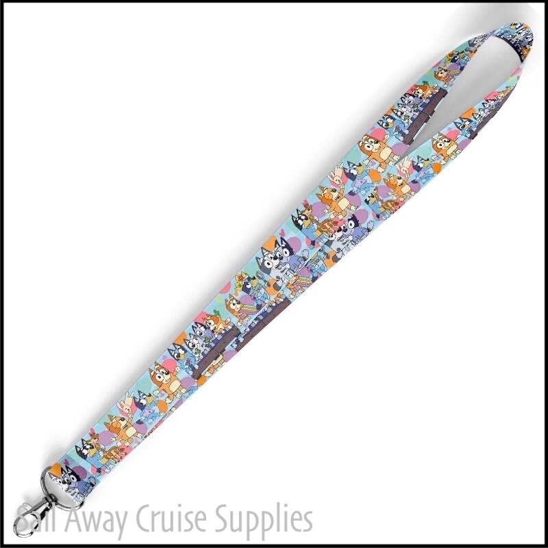 Bluey LANYARD. Neck Key Badge ID Card Holder. Work,Travel,Cruise. Kids ...