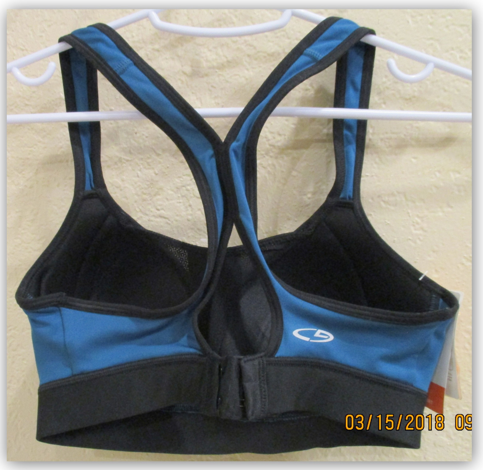 C9 Champion XS Power shape Bra keyhole back Duo Dry Concealing Petals ...