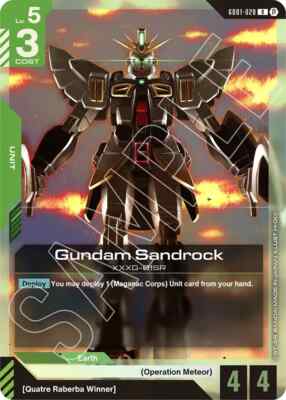 Gundam Sandrock Foil - GD01-028 Beta NM - Gundam TCG Card Game | eBay