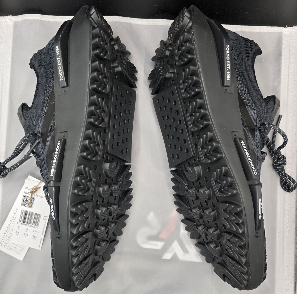 ADIDAS × NEIGHBOURHOOD collab NMD S1 N knit black trainers UK9 ID3205 ...