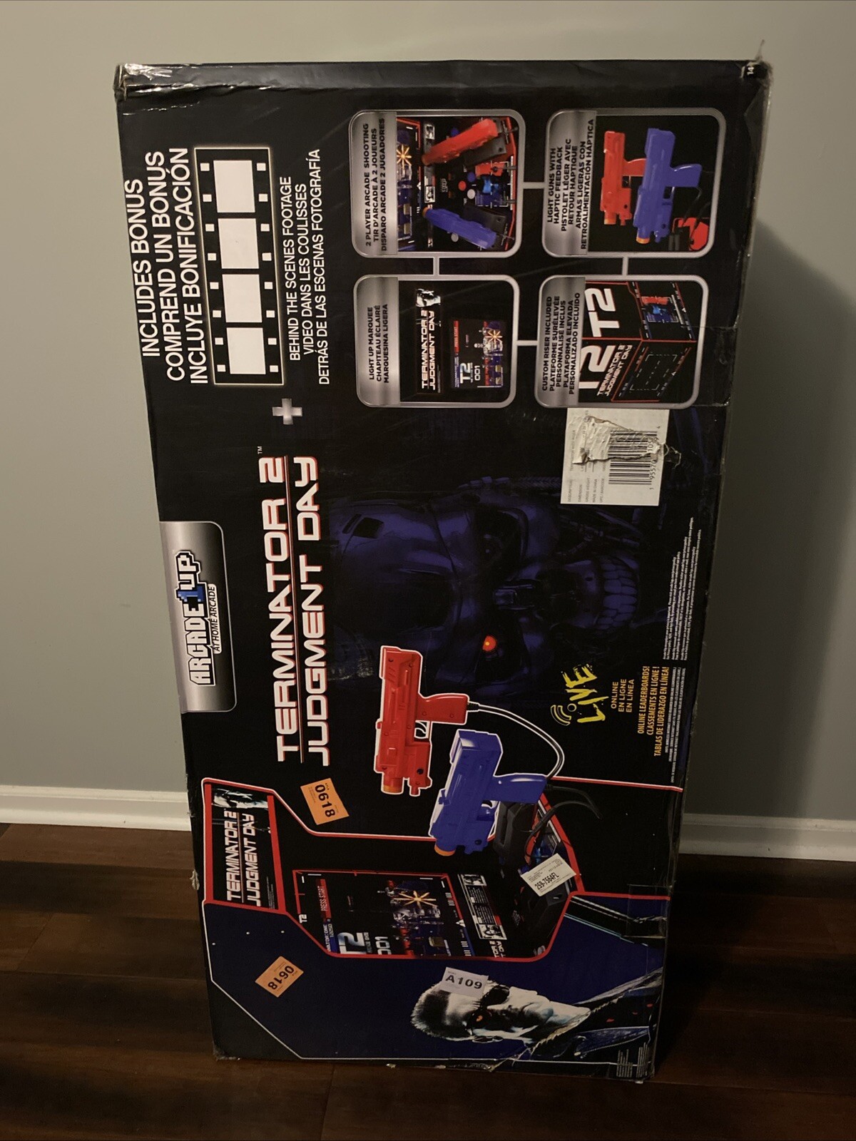 Arcade1UP - Terminator 2: Judgement Day-T2 Arcade Game with Light-up ...