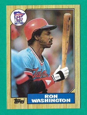 1987 Topps Ron Washington #169 Twins | eBay